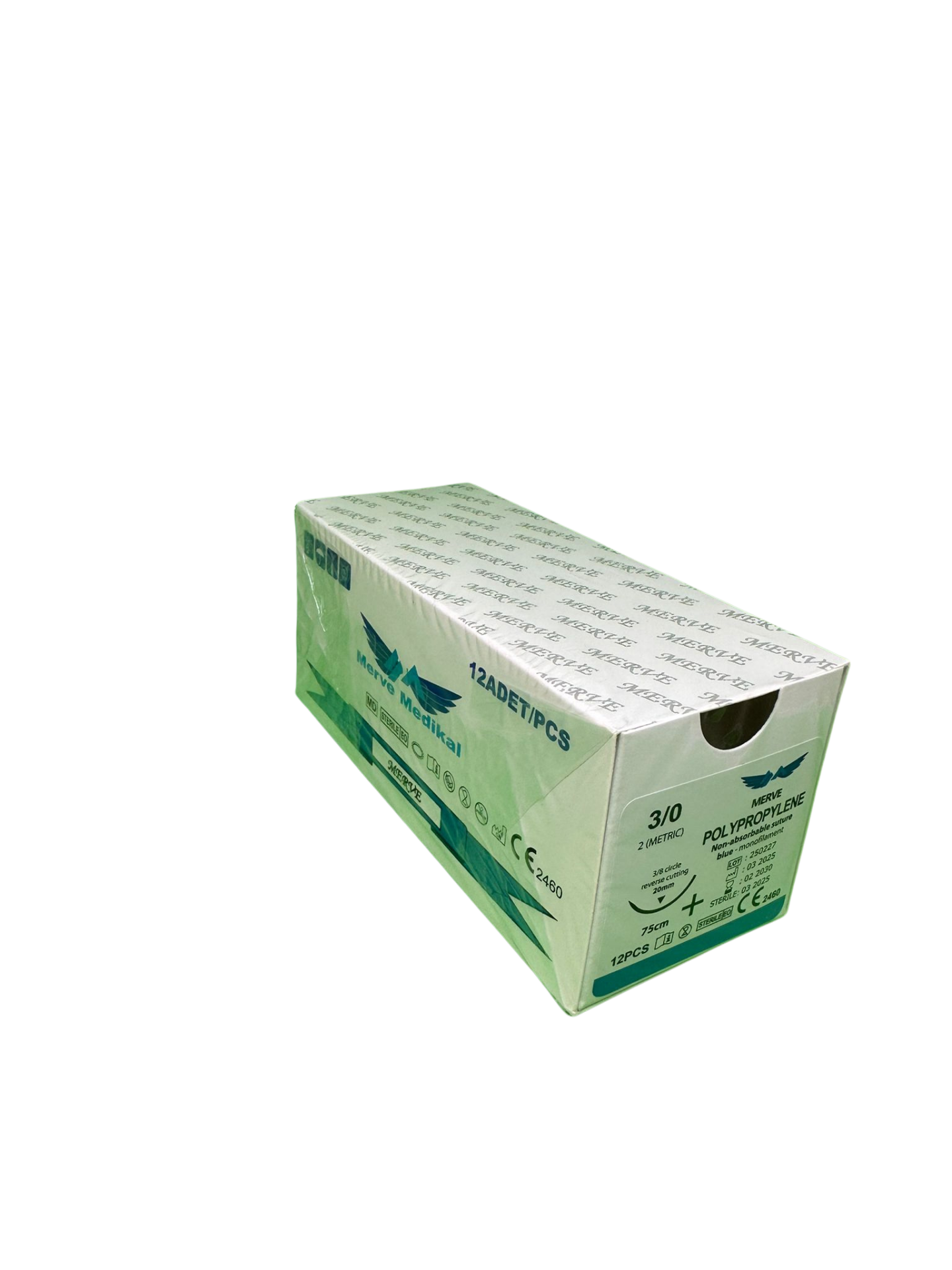 Polypropylene 3/0 Keskin Cerrahi İplik, Merve
